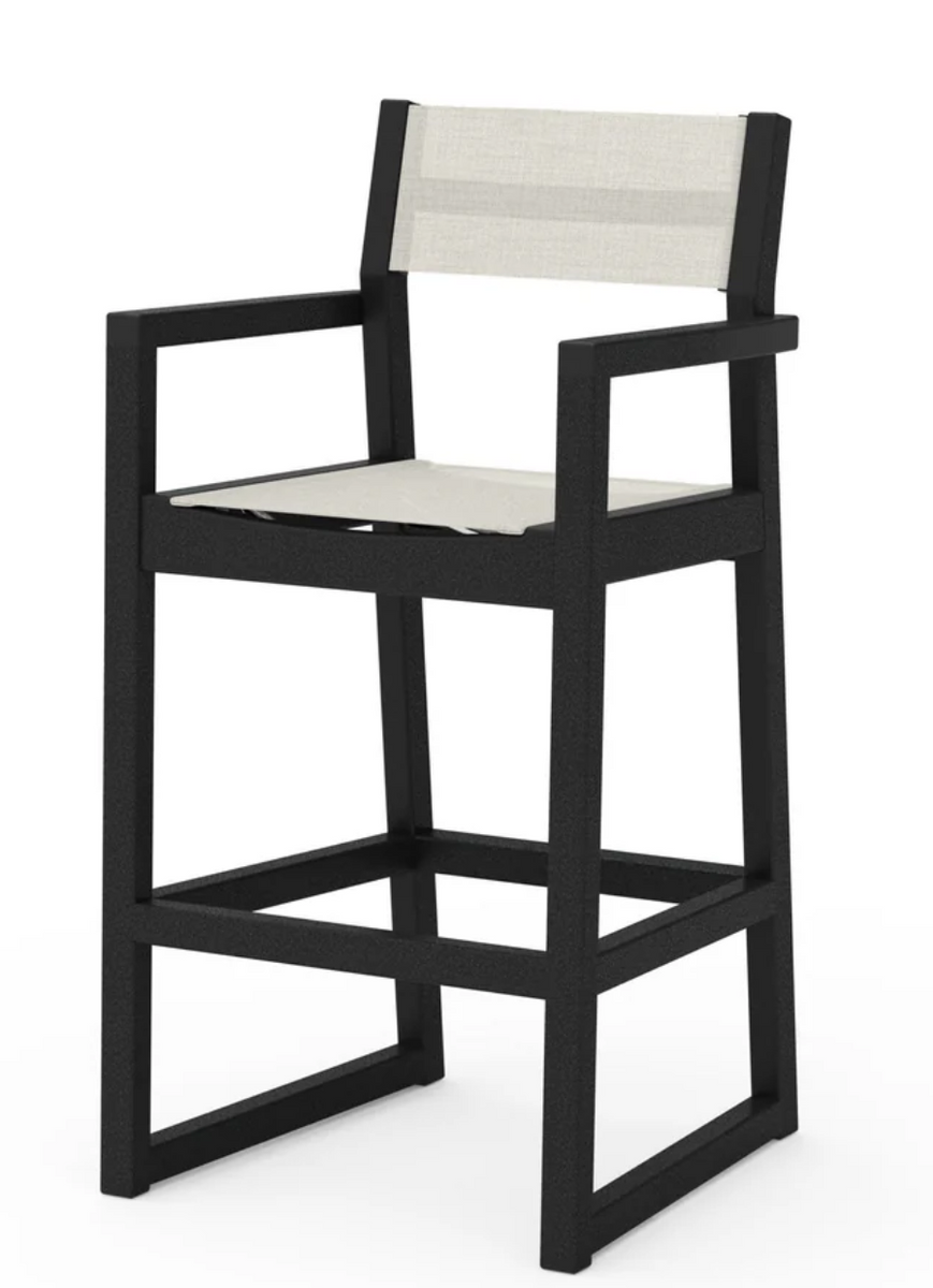 POLYWOOD EDGE Sling 5-Piece Trestle Bar Conversation Group – American ...