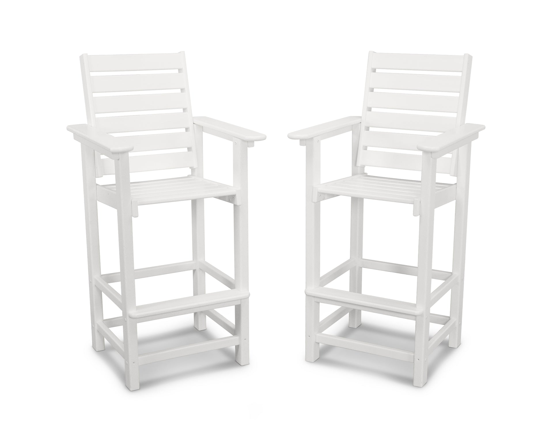 POLYWOOD® Captain Bar Chair Duo – American Backyard